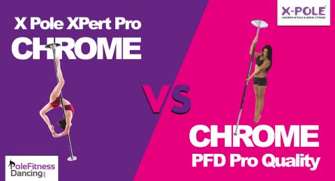 Chrome X Pole XPert Pro VS PFD Chrome Pro Quality Dance Pole